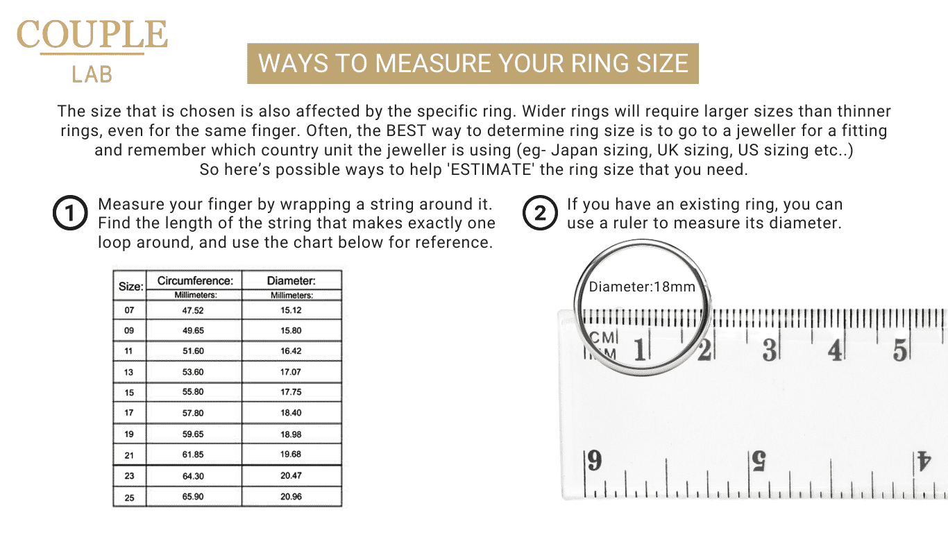 Ring Size Guide - Couple Lab